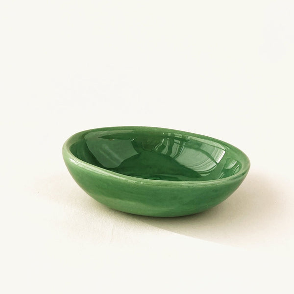 Batch Oval Condiment Dish - Basil - Jacob Little