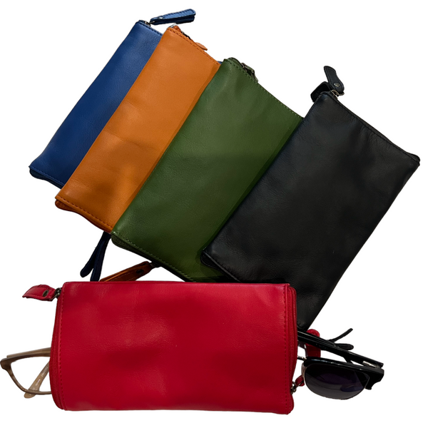 Double Glasses Case- Leather - Jacob Little Pty Ltd